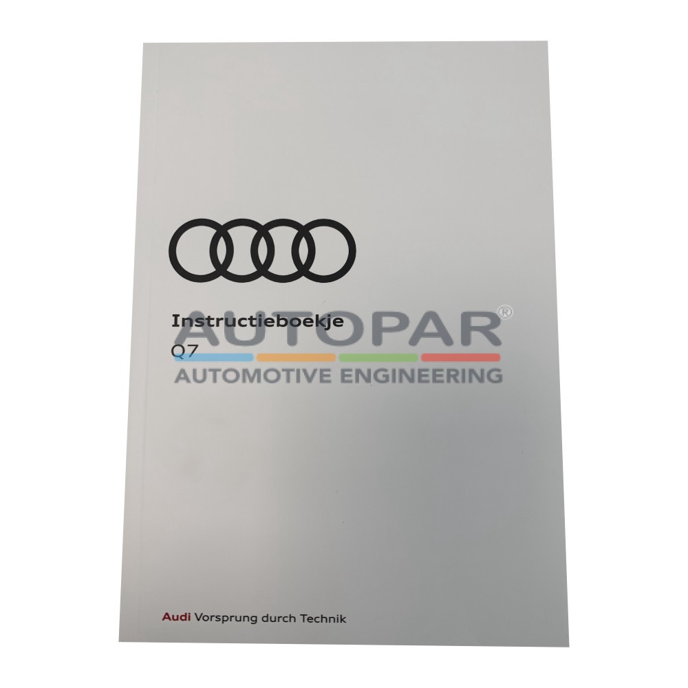 Originele handleiding instructieboekje Audi Q7 - Autopar