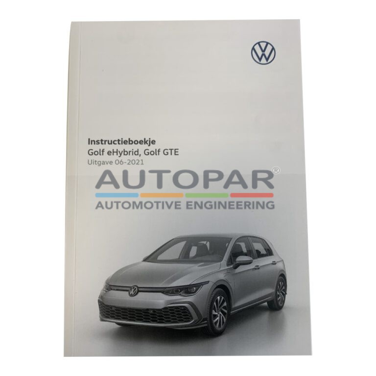 Originele handleiding instructieboekje Volkswagen Golf 8 eHybrid - Autopar